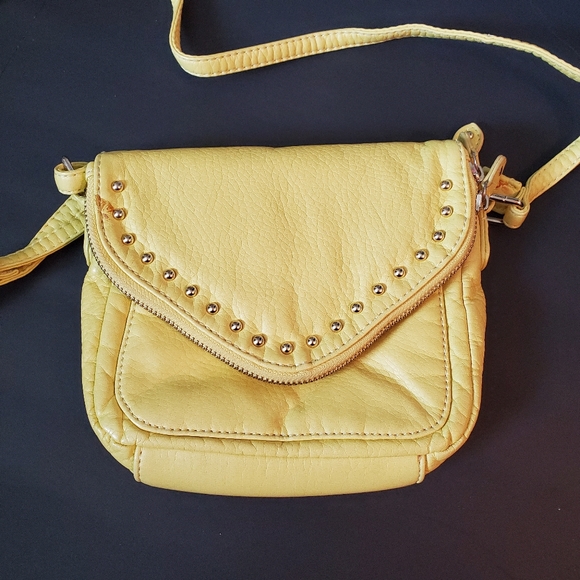 unknown | Bags | Yellow Crossbody Purse Studded Detail | Poshmark